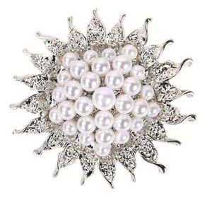 Pink Magnolia | Jewelry | New Pearl Silver Star Brooch | Poshmark